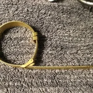 Source Unknown | Jewelry | Gold Mesh Band Bradley With A Round Black ...